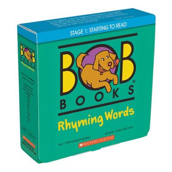 Lynn Maslen Kertell | Other | Bob Books Rhyming Words Box Set Phonics ...